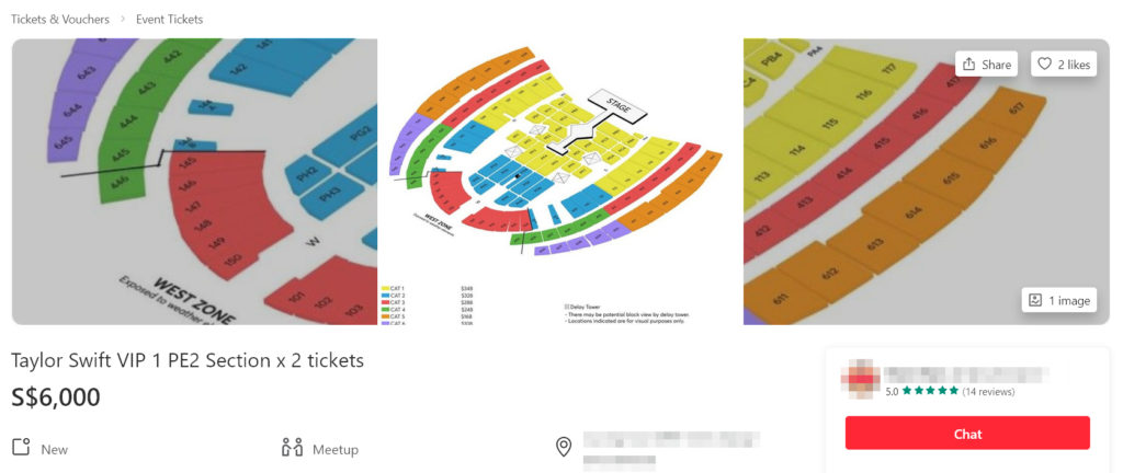 Taylor Swift Presale Tickets Resold On Carousell, Queue Numbers ...
