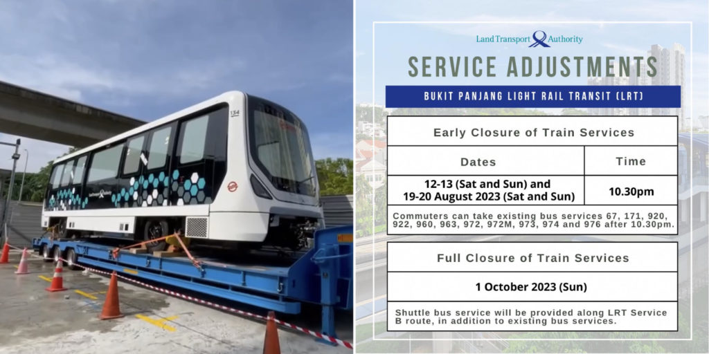 Bukit Panjang LRT Service Hours Reduced In August, Line Will ...