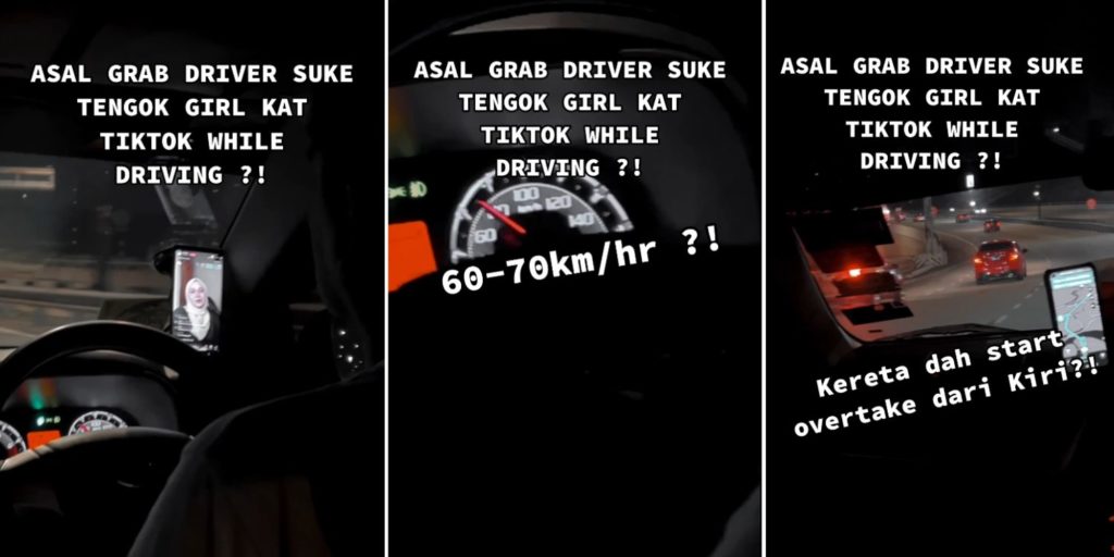 Man Calls Out Grab Driver For Scrolling TikTok While Driving On M'sia ...