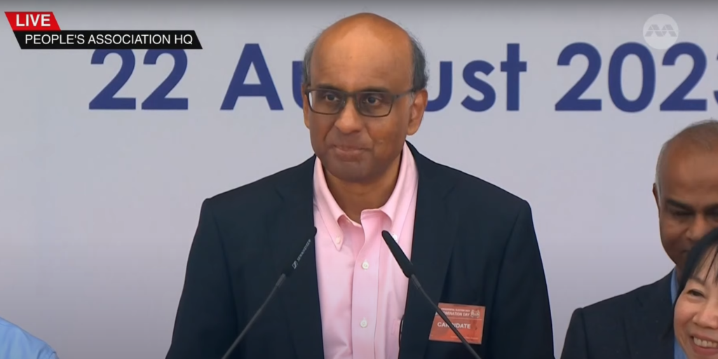 Nomination Day 2023: Tharman Hopes To Serve S'poreans As President To ...
