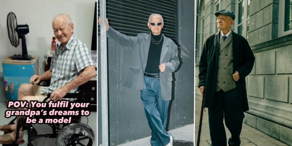 92-Year-Old S'pore Grandfather Suits Up For Photoshoot, Fulfils Dream ...