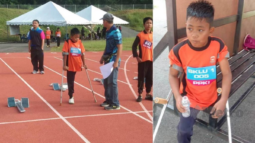 M’sian Boy With One Leg Finishes School Race, Teacher Cheers Him On By ...