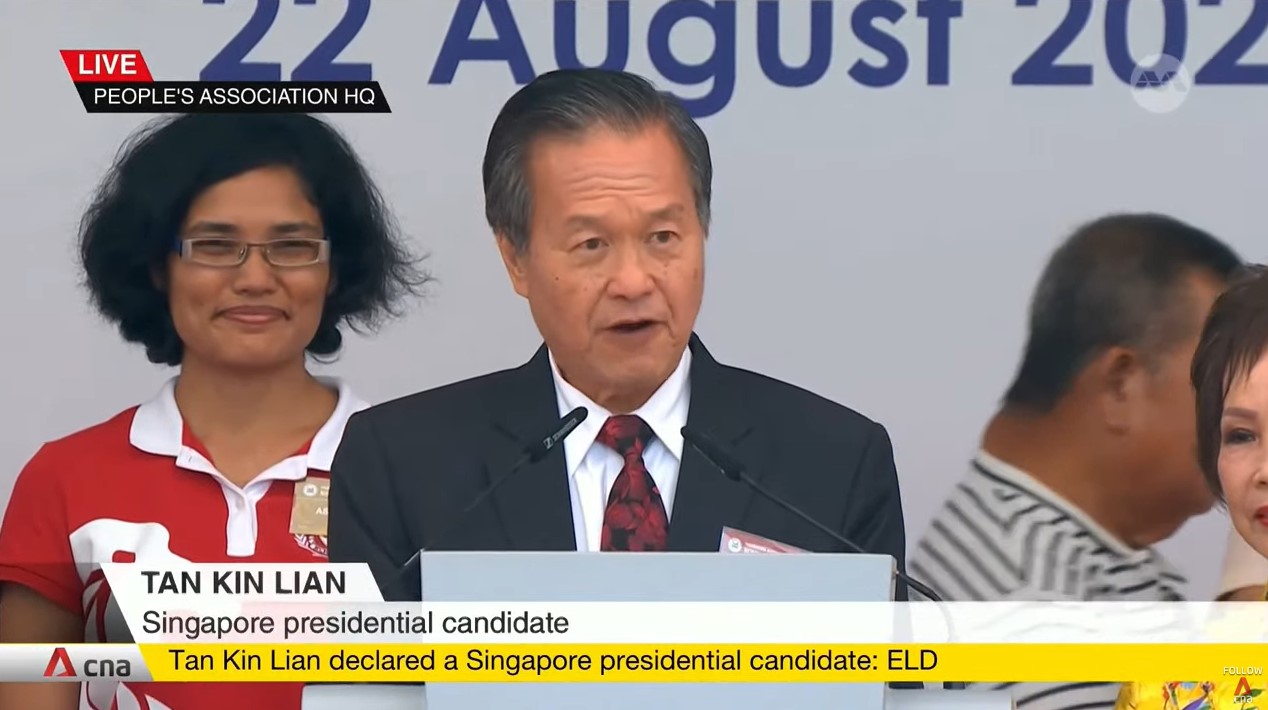Nomination Day 2023: Tan Kin Lian Wants To Give S'poreans Chance To ...