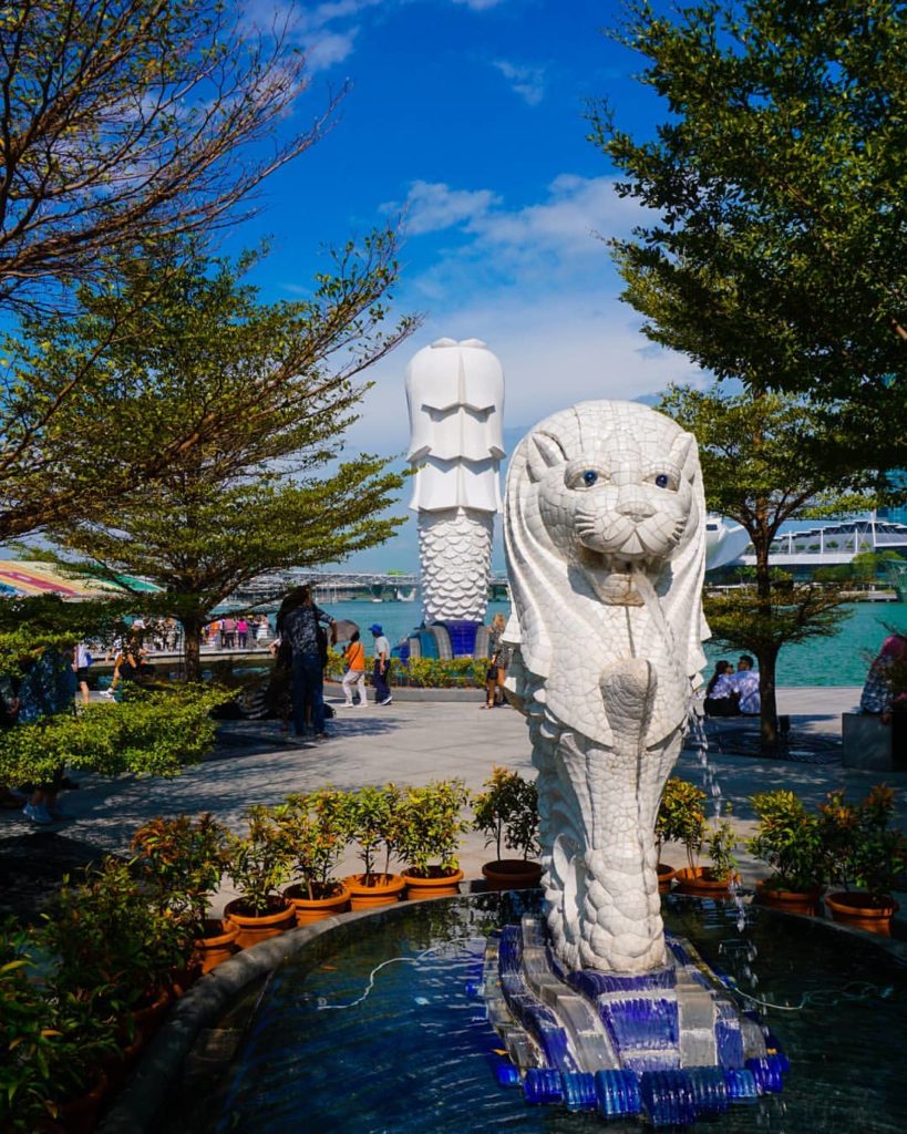 Merlion Statue To Undergo Repair Works, Will Be Covered In Scaffolding ...