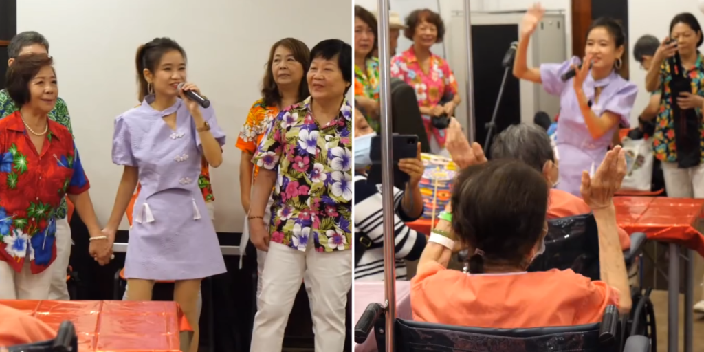 Getai Singer Lee Pei Fen Performs For Elderly Alexandra Hospital ...