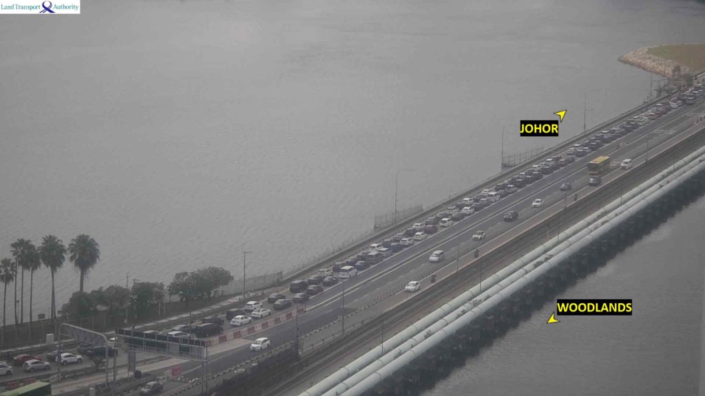 Heavy Congestion At Johor-Singapore Causeway, Traffic Jam Leads From ...