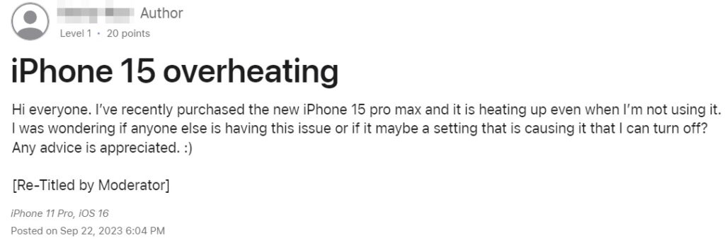 iPhone 15 Users Complain Of Device Overheating, Reportedly Normal ...