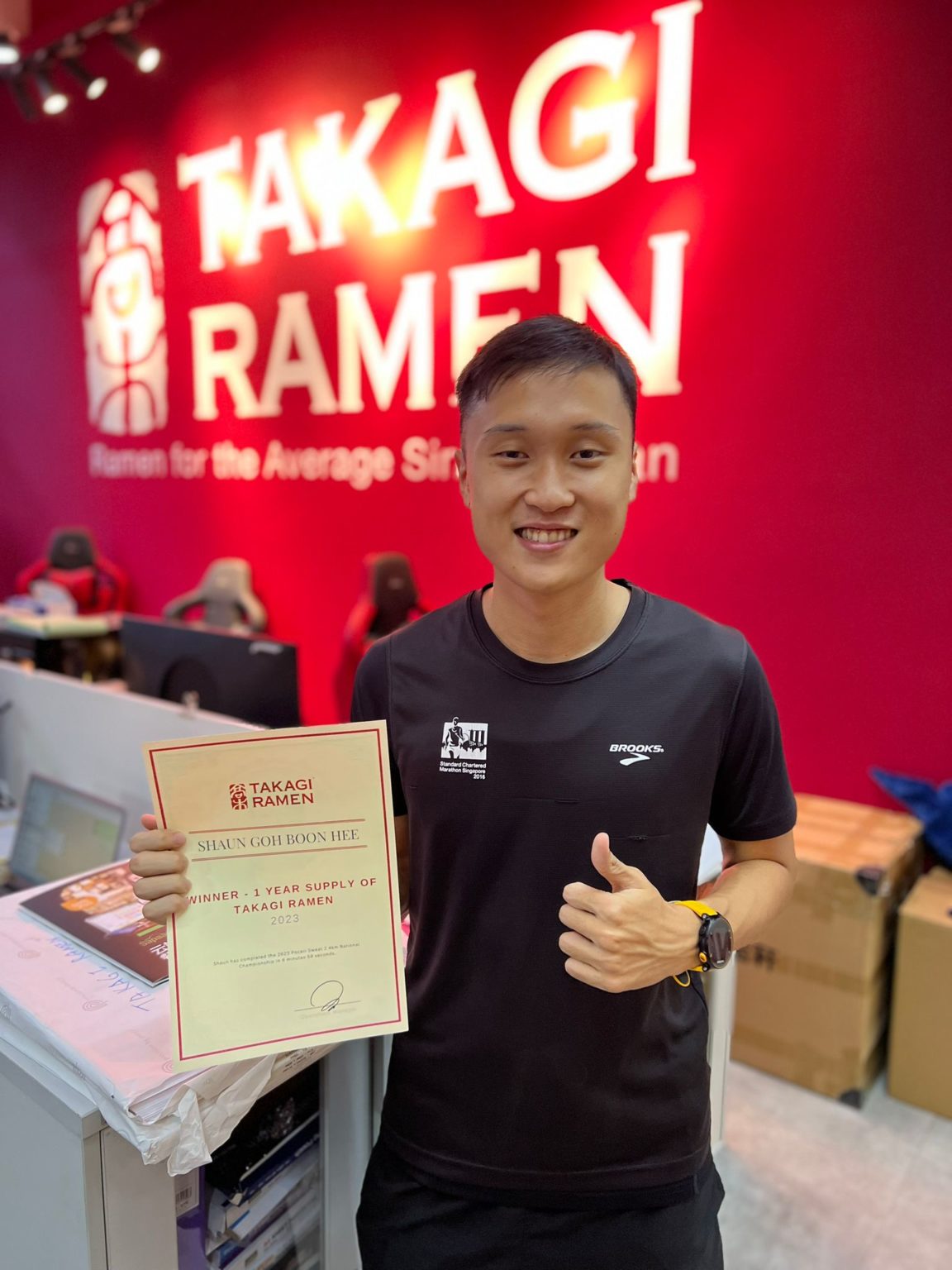 Takagi Ramen Offering 1-Year Unlimited Supply To S'poreans Who Run 2 ...