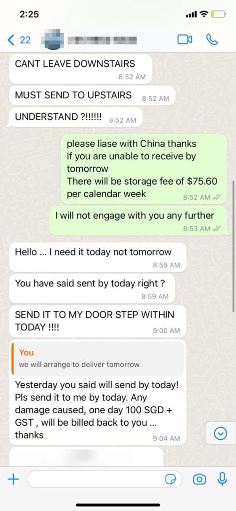 Company That Left 14 Taobao Bags At HDB Void Deck Says S$600 Freight Fee Wasn't Paid To Them