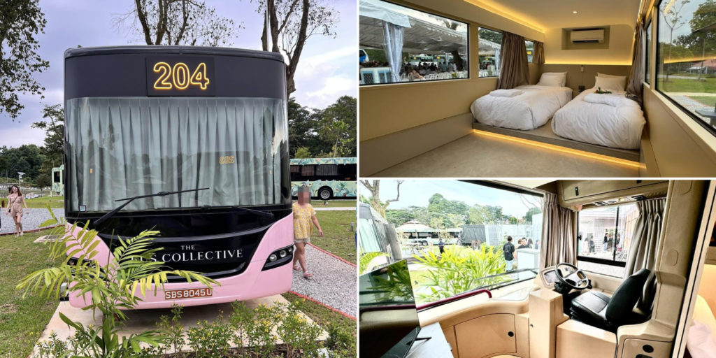 Changi Village Resort Uses 'Zhnged' SBS Buses As Hotel Rooms, Fun For ...