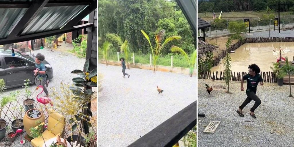 Man Sprints Around M'sian Homestay While Looking Over Shoulder, Turns ...
