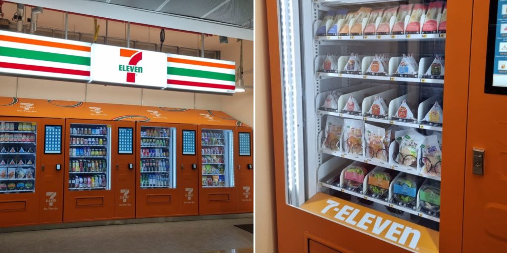 7-Eleven Launches Vending Machines At Geylang Bahru MRT Selling Items ...