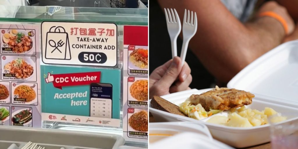 Customer Pays S$1 Extra For Takeaway Meal As S'pore Hawker Stall ...