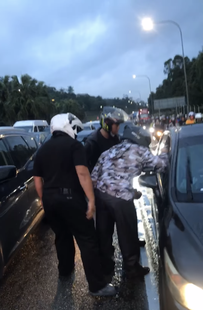 S'pore-Registered Car Misuses Heavy Vehicle Lane At Tuas & Hits Motorcycle Ferrying Pregnant Woman