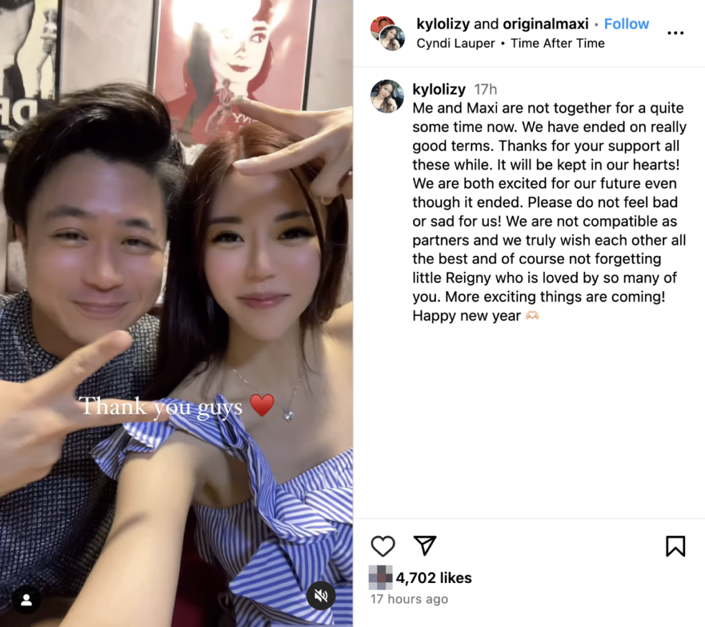 Actor Maxi Lim & Wife Announce Separation Due To Incompatibility, Say They Ended On Good Terms