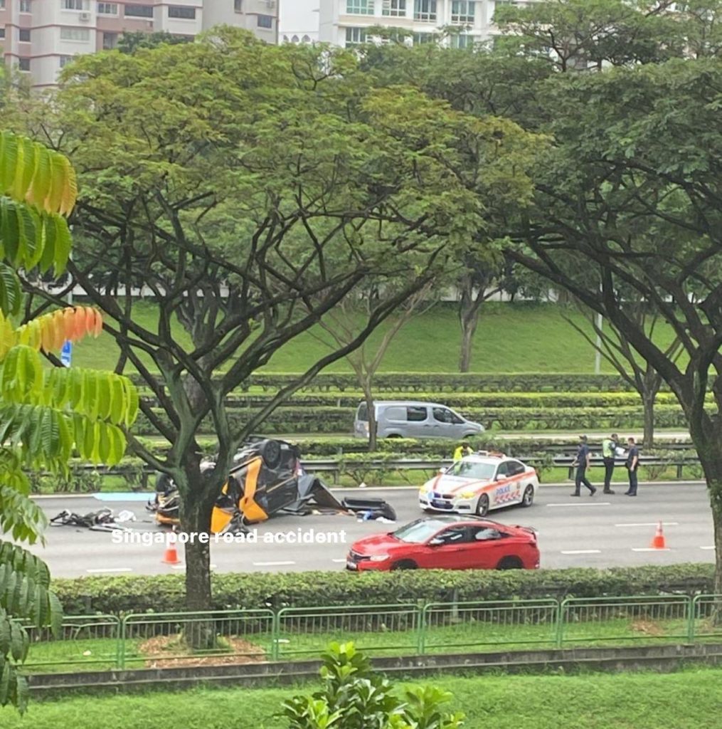 Van Crashes & Flips Over On PIE, 21-Year-Old Passenger Passes Away At ...