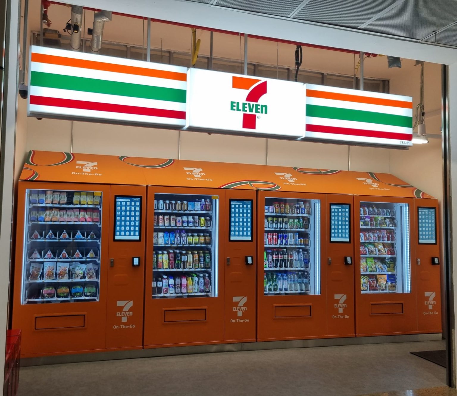 7-Eleven Launches Vending Machines At Geylang Bahru MRT Selling Items ...