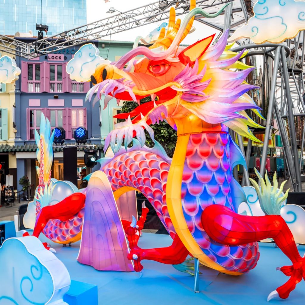 Colourful 8-Metre-Wide Dragon Installation At Clarke Quay Moves, Lights ...