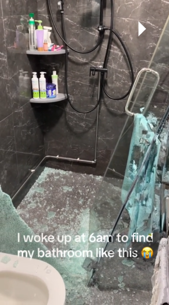 Tampines resident wakes up & finds glass shower screen shattered into ...