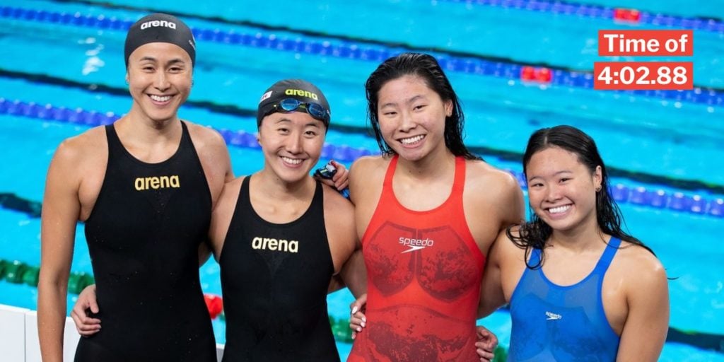 S'pore women's swim relay team qualifies for Paris Olympics, sets new ...