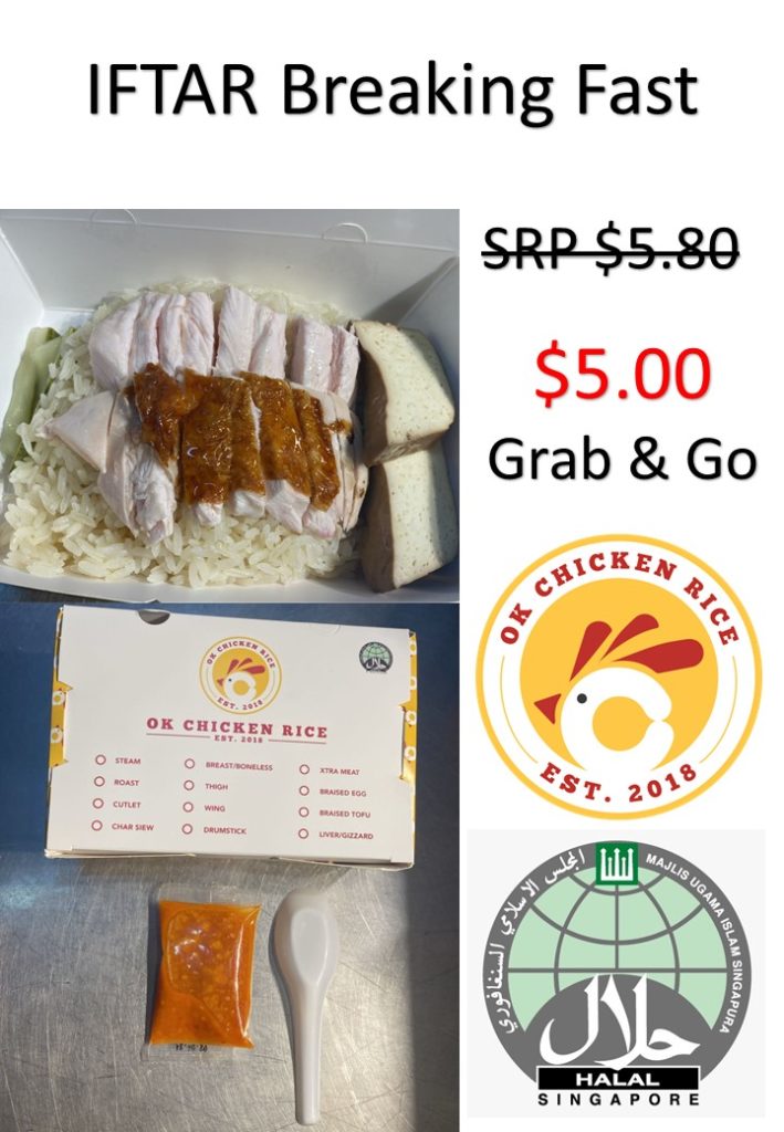 OK Chicken Rice has S$5 grab & go meals, customers can skip queues to ...