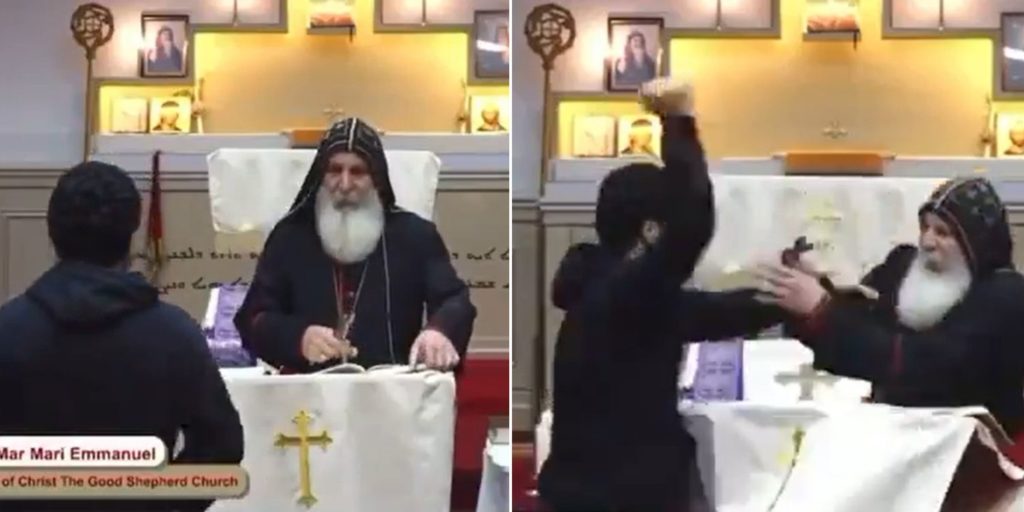 Bishop stabbed during church service in Sydney, alleged attacker in custody