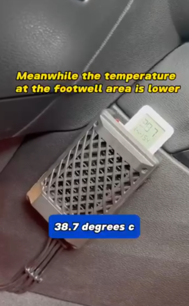 OBU card reader placed in footwell as vehicle dashboard can get very ...