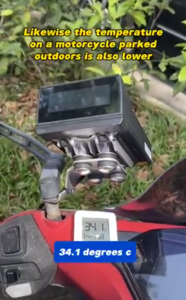 OBU card reader placed in footwell as vehicle dashboard can get very ...