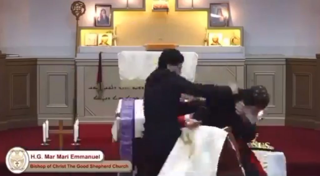 Bishop stabbed during church service in Sydney, alleged attacker in custody