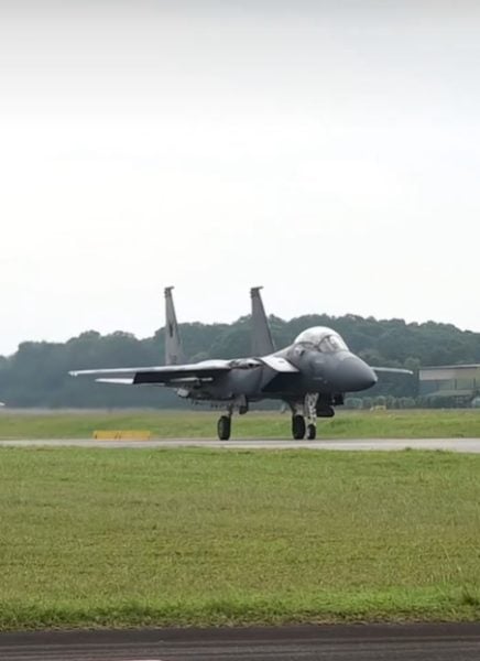 RSAF F-16 jet crashes at Tengah Air Base, pilot conscious & receiving ...