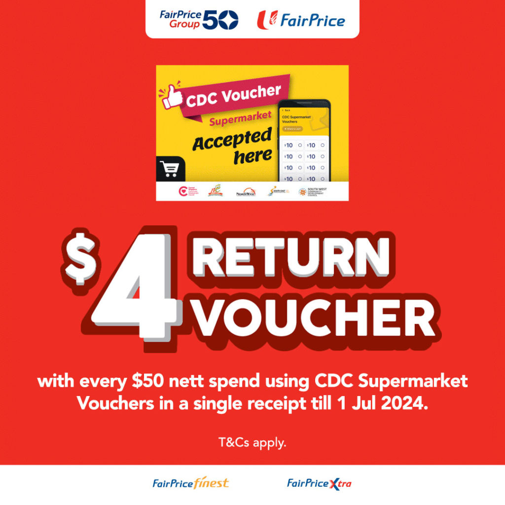 FairPrice Group offers S$4 return vouchers for every S$50 CDC spend ...