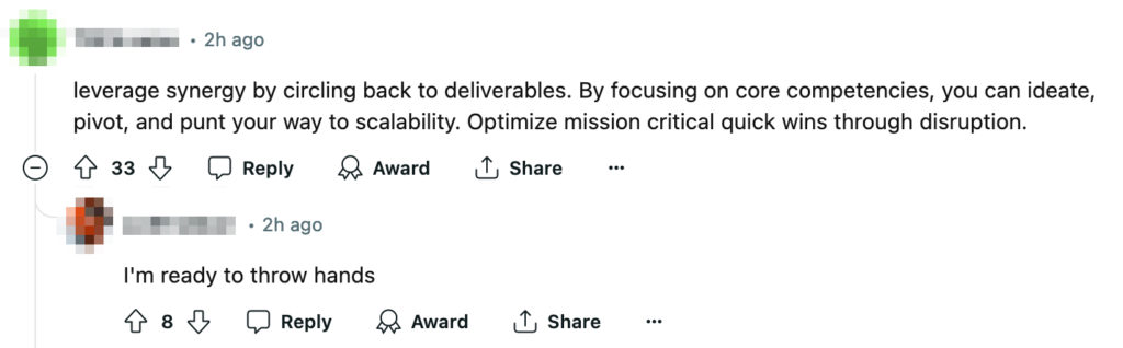 Workplace jargon that Singapore Redditors hate the most