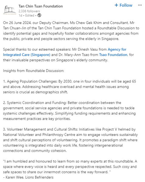 Ex-Speaker Tan Chuan-Jin revealed as consultant for philanthropic ...