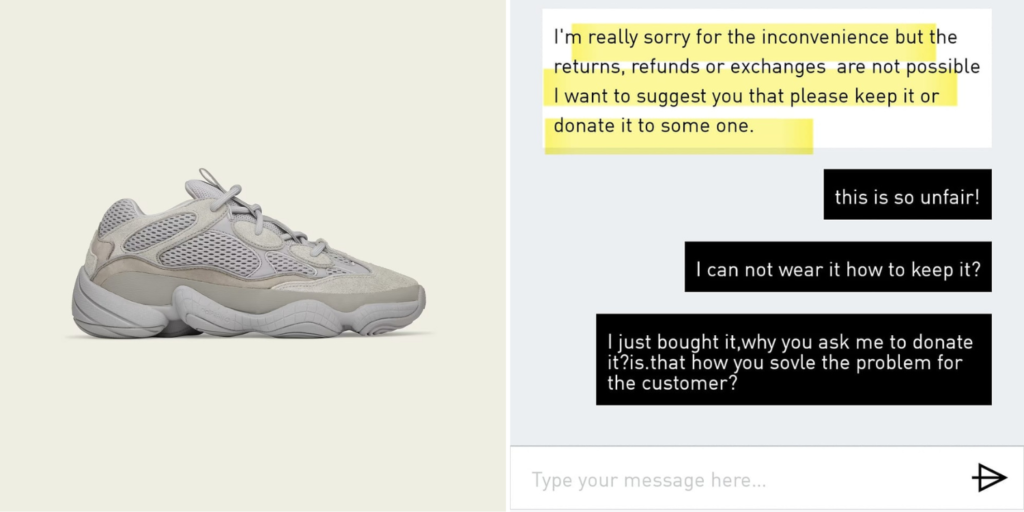Customer appalled that Adidas S'pore wouldn't refund Yeezy, netizens ...