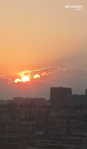 7 'suns' appear in China due to refraction, netizens jokingly call for ...