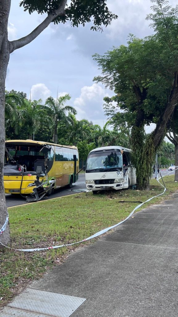 Accident in Tuas results in bus driver's death