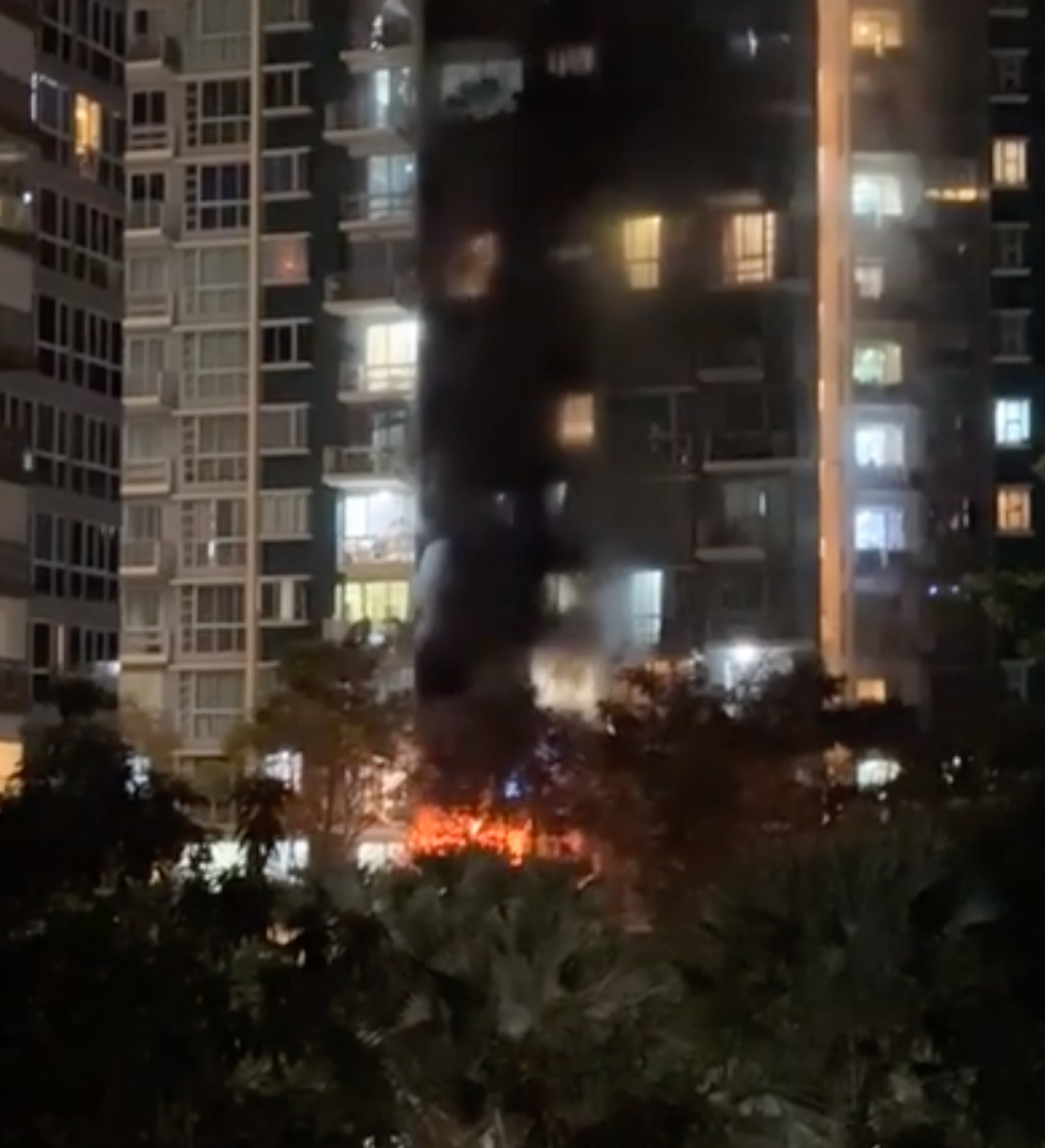 Fire breaks out in Buangkok condominium units, about 100 evacuated