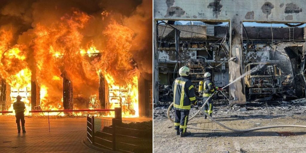 Inferno destroys fire station in Germany, building did not have fire alarms
