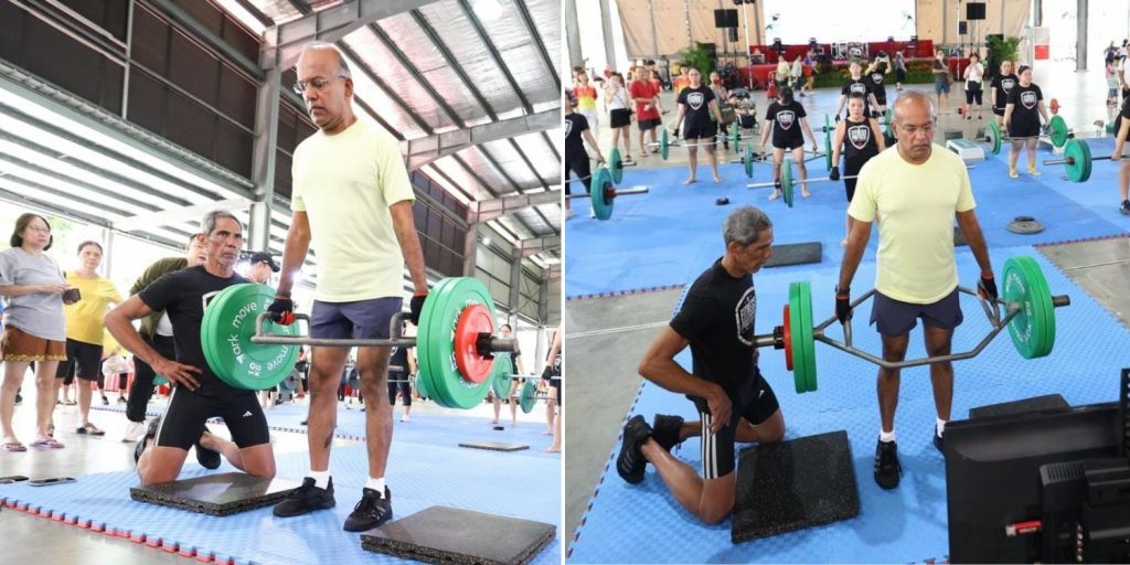 Shanmugam deadlifts 65kg of weights 102 times at Chong Pang event, sets ...