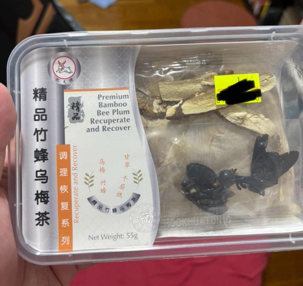 Customer in S'pore buys bamboo bee plum from tonic store, surprised to find actual bees in product