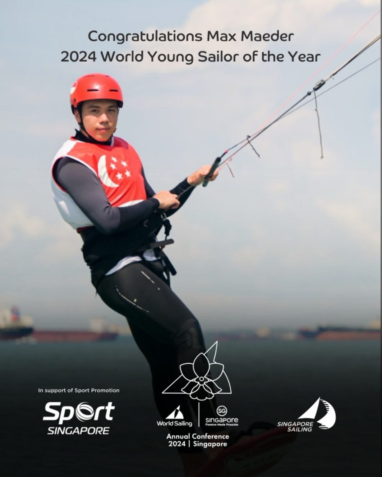 Max Maeder named World Young Sailor of the Year, 1st S'porean to win a World Sailing award