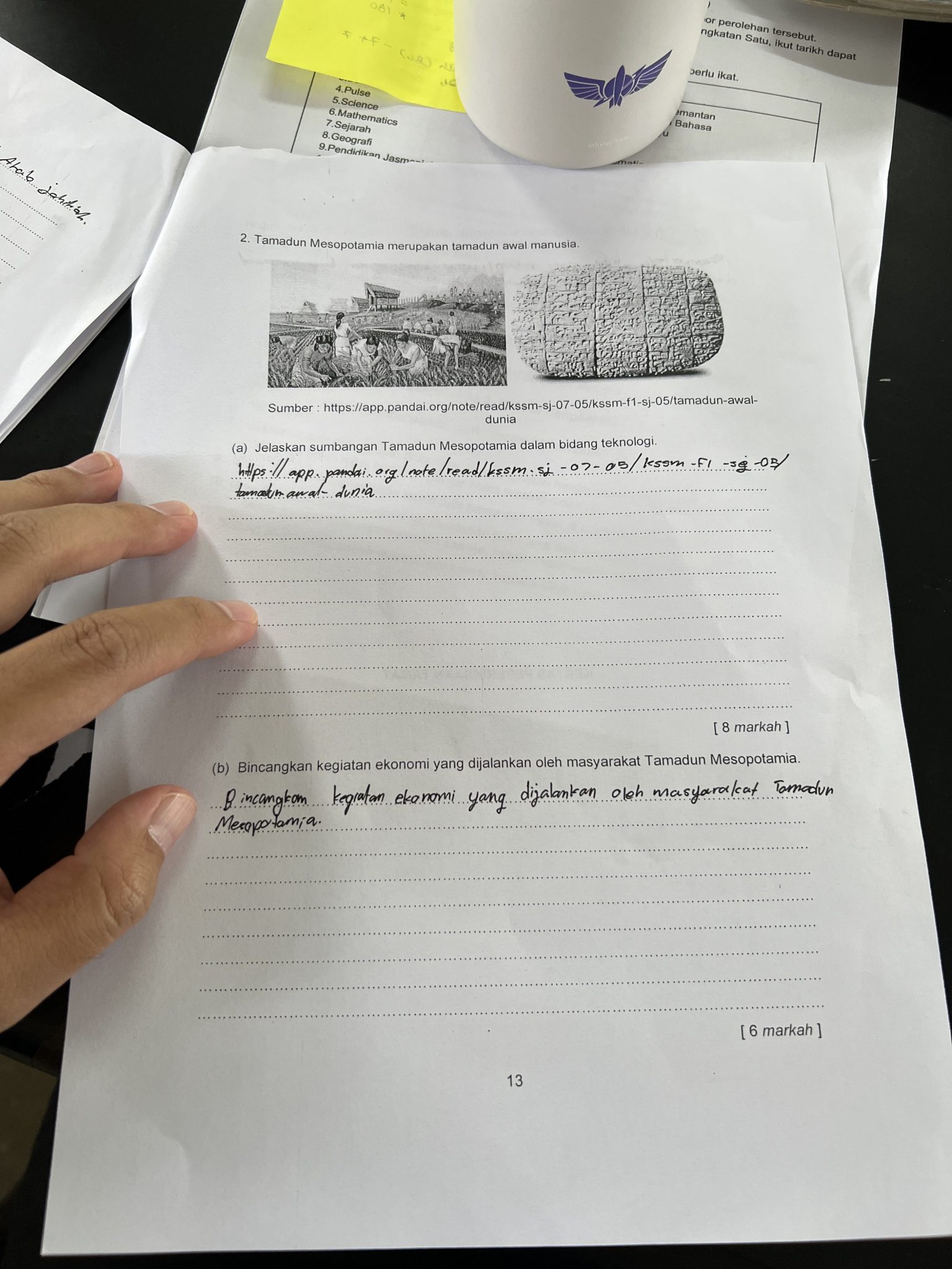 Student in Malaysia copies exam questions as answers