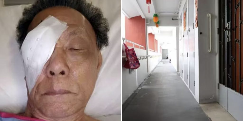 67-year-old man stabbed in the eye by neighbour in Hougang, nearly goes ...