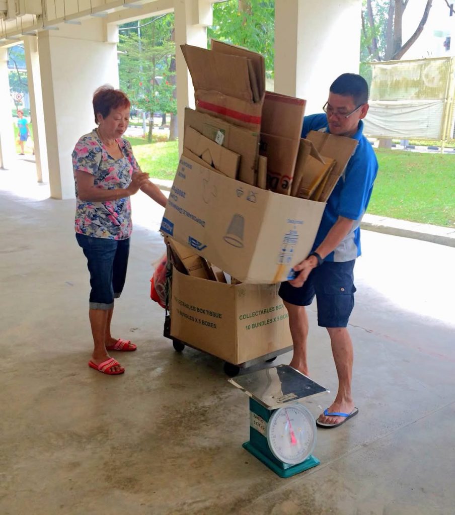 Clean Up @ South West offers grocery items for recyclables
