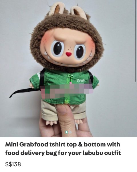 Labubu Grab uniforms sell out in 8 minutes, resold on Carousell for up ...
