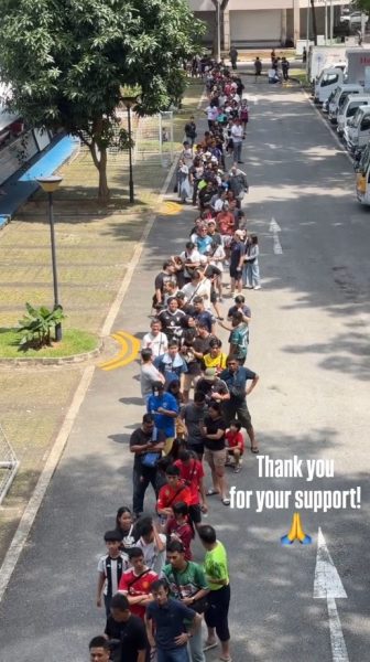 Long queue forms at Jalan Besar Stadium for tickets to ASEAN ...