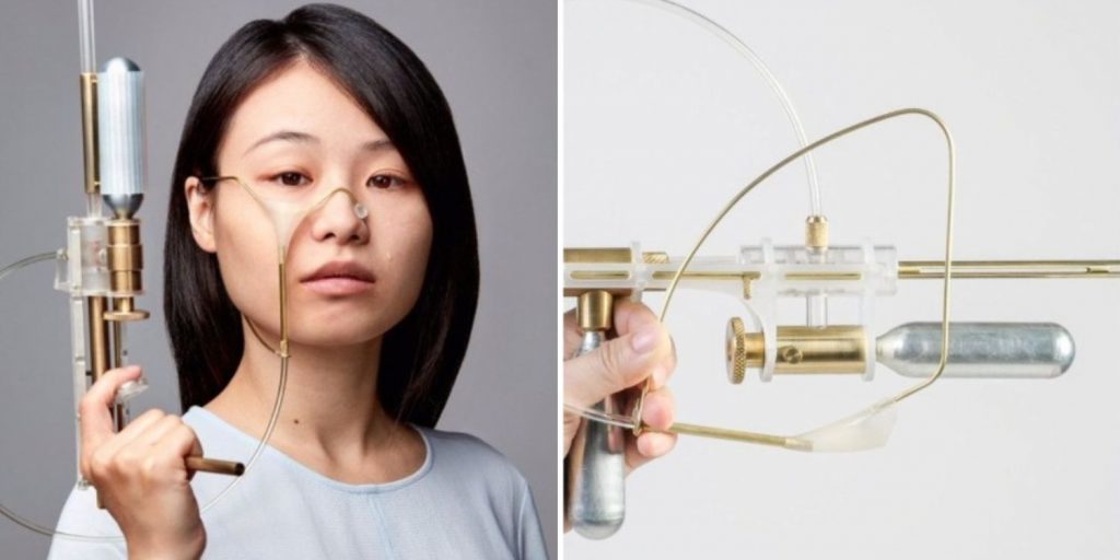 Taiwanese designer invents 'Tear Gun' that collects and freezes tears ...
