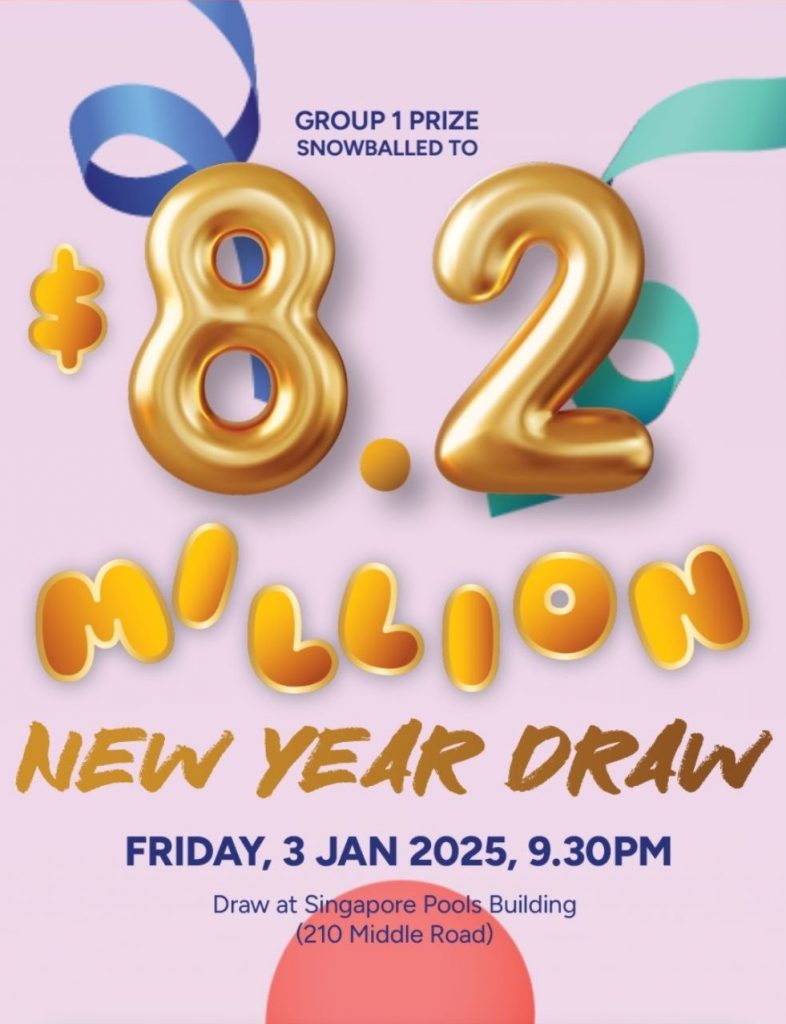3 winners share S$11.6M TOTO jackpot on 3 Jan, each of them get S$3.9M