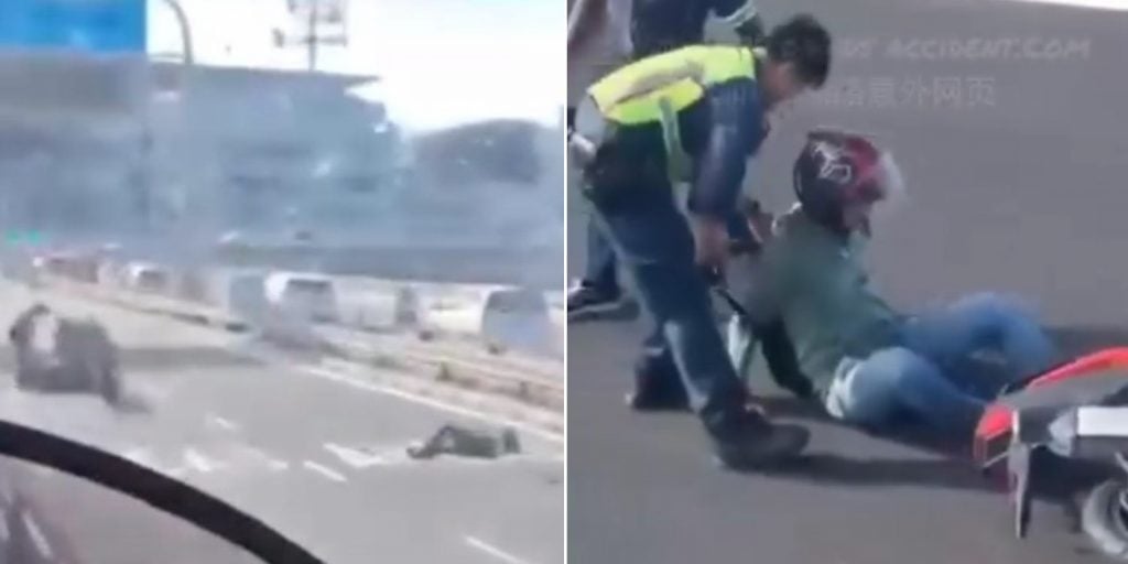 Certis Cisco officer & motorcyclist sent to hospital after accident at ...