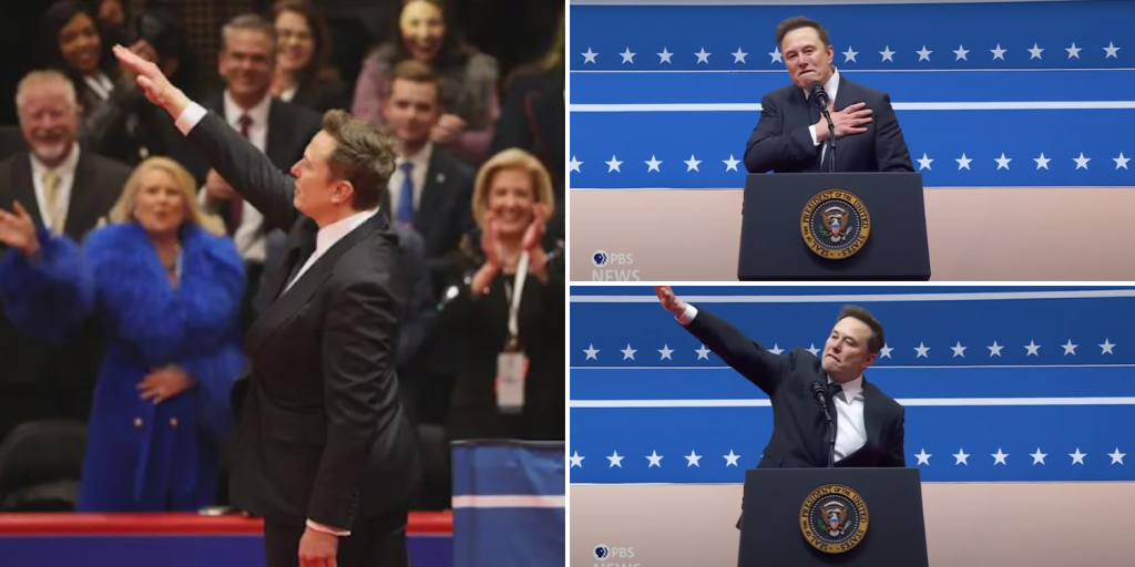 Elon Musk's gesture at Trump's celebratory rally draws online ...